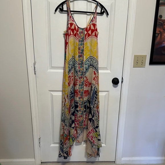 Johnny Was | Dresses | Johnny Was Multicolor High Low Aztec Batik ...